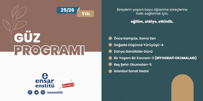 Ensar Enstitüde Yeni Dönem Başlıyor!